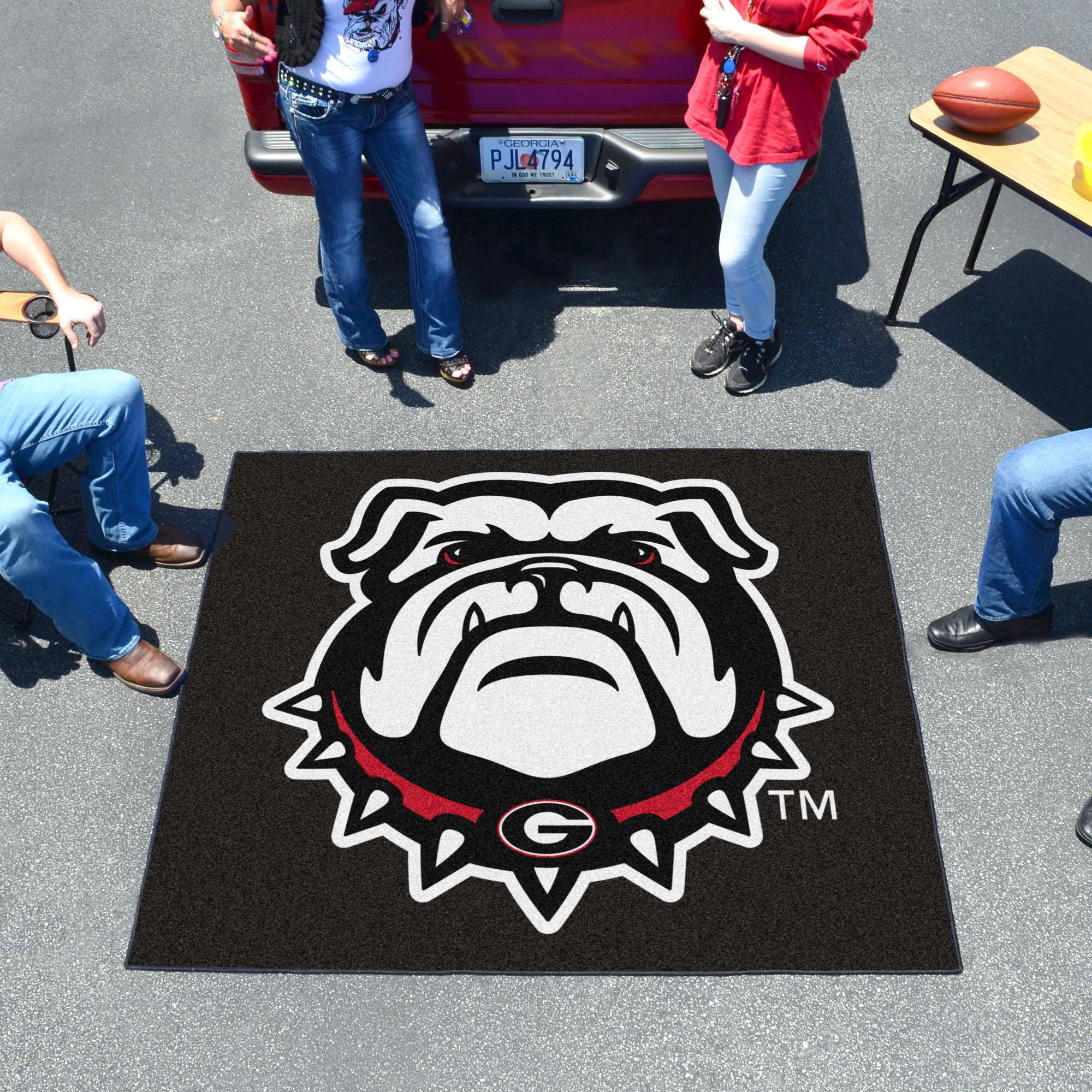 NCAA University of Georgia Bulldogs Tailgating Mat Rectangular Outdoor ...