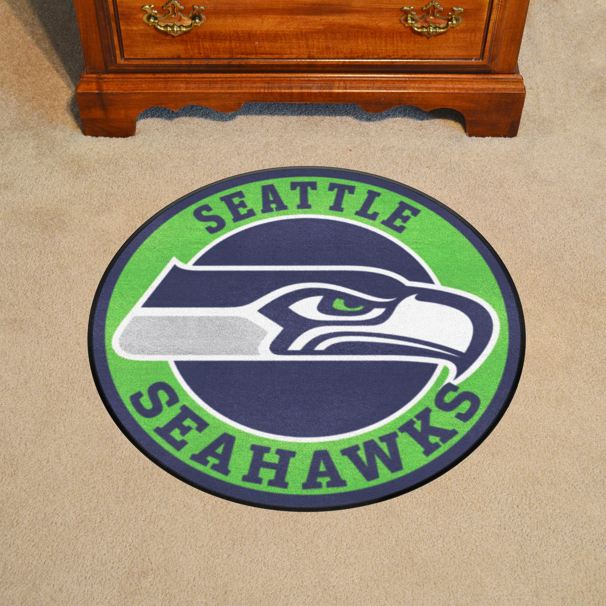 NFL Seattle Seahawks Rounded Non-Skid Mat | Christmas Central
