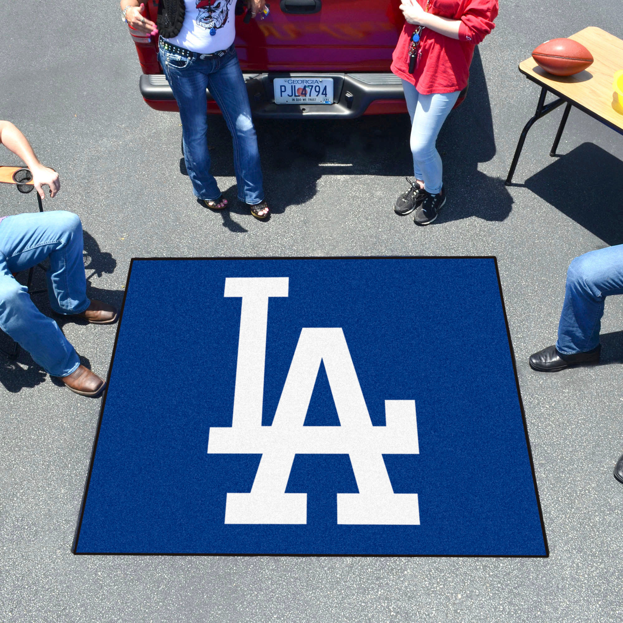 MLB Los Angeles Dodgers Tailgater Mat Rectangle Outdoor Area Rug ...