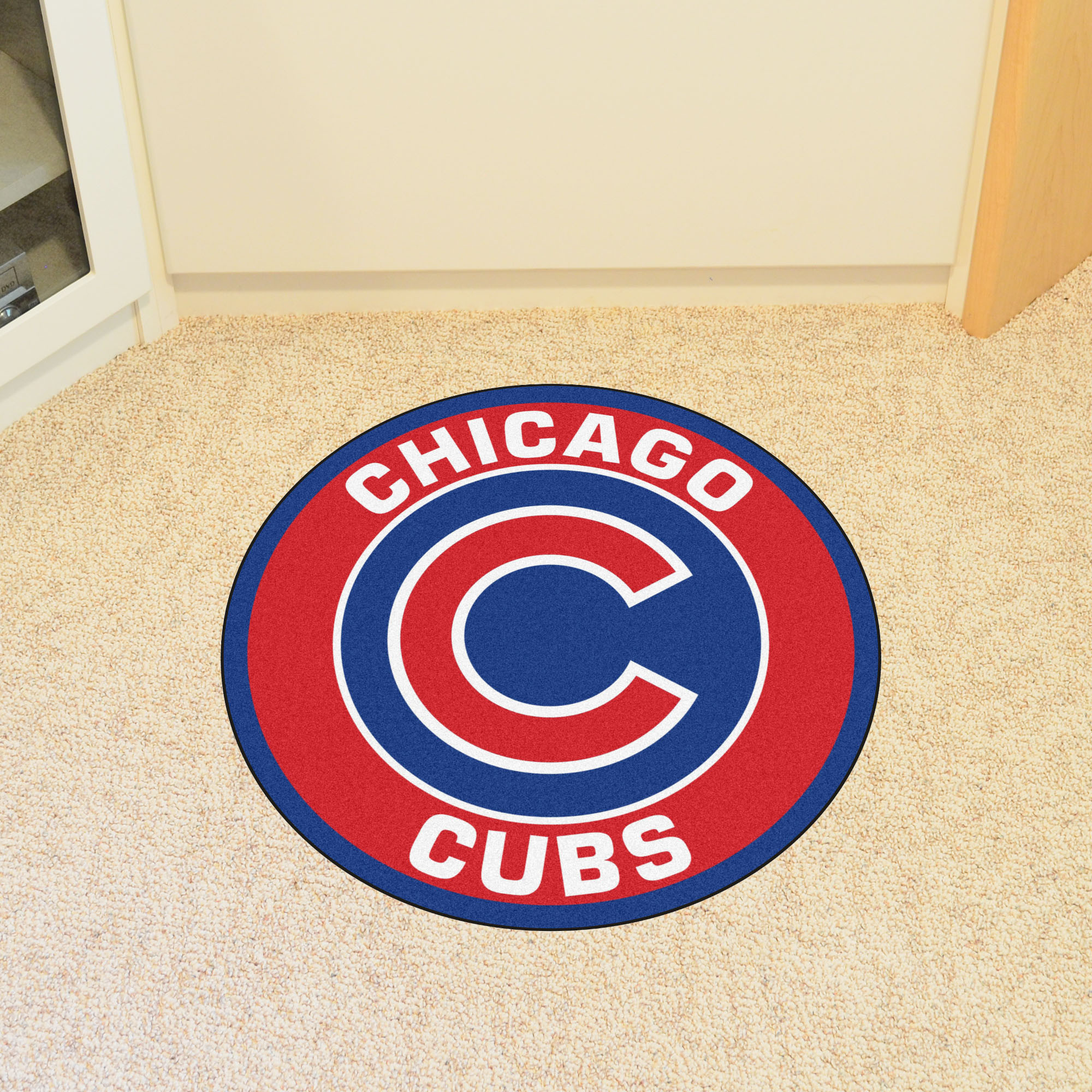 MLB Chicago Cubs Rounded Non-Skid Mat Area Rug | Christmas Central