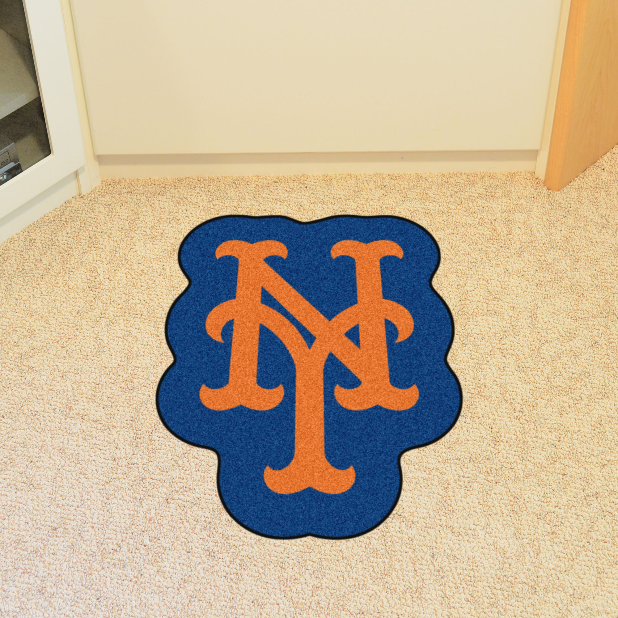 30" x 40" Blue & Orange MLB New York Mets Mascot Novelty Logo Door Mat ...