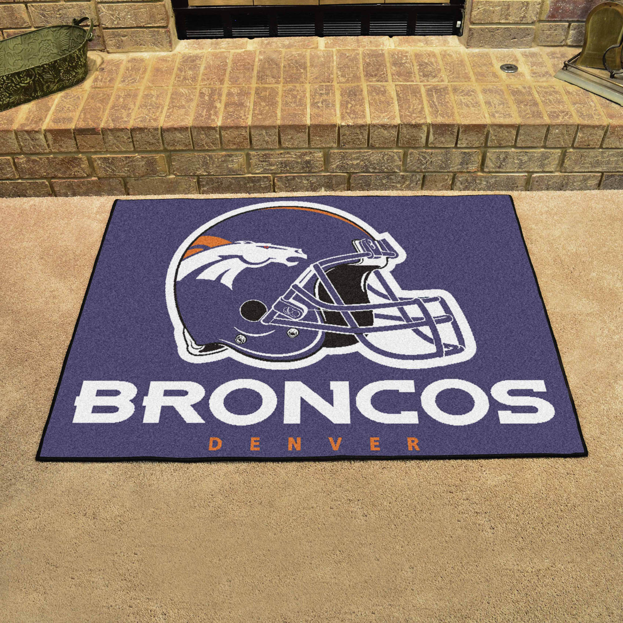 33.75" x 42.5" Blue & White NFL Denver Broncos All Star Rectangular ...