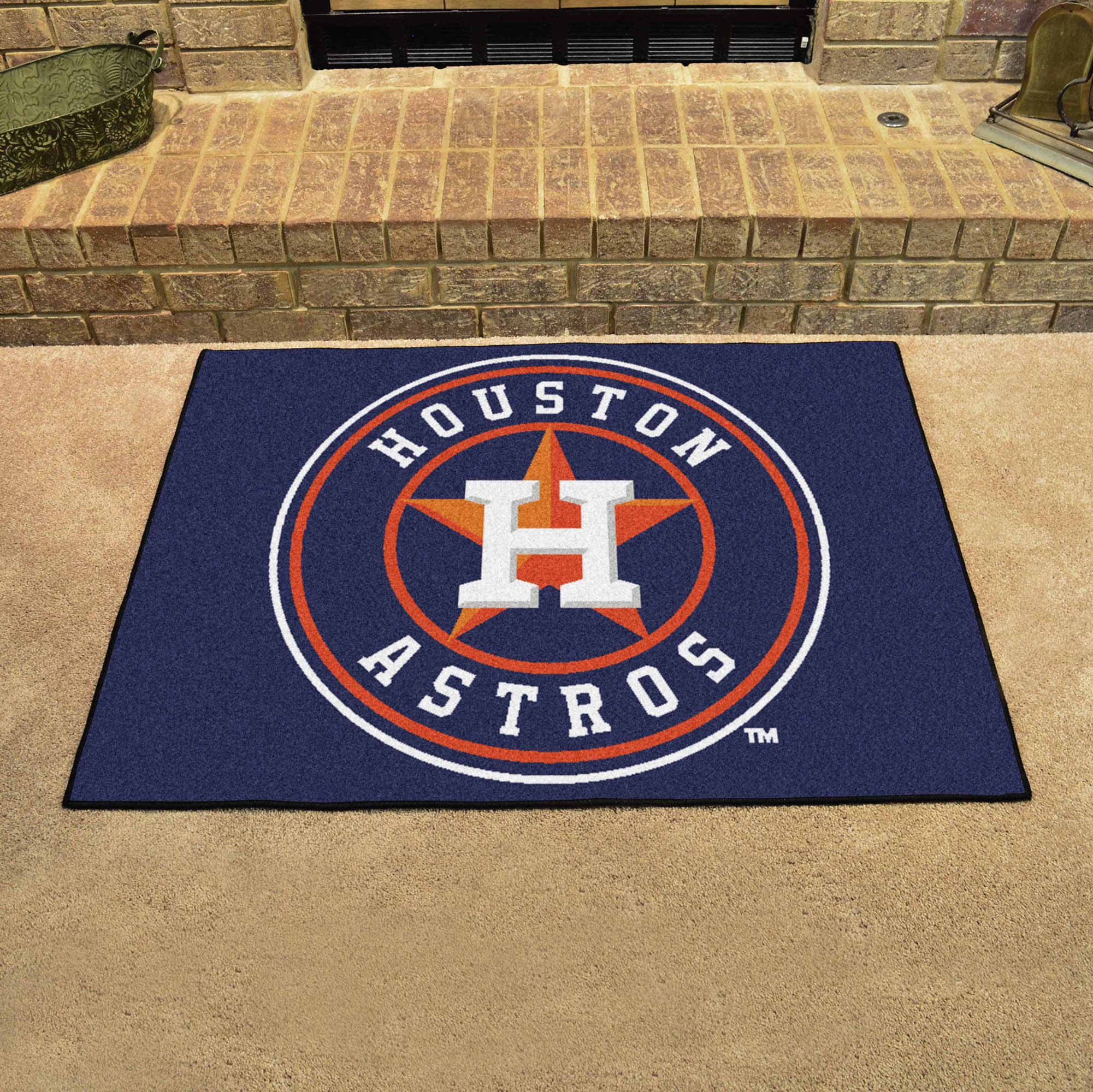 33.75" x 42.5" Blue & Orange MLB Houston Astros Rectangular All-Star ...