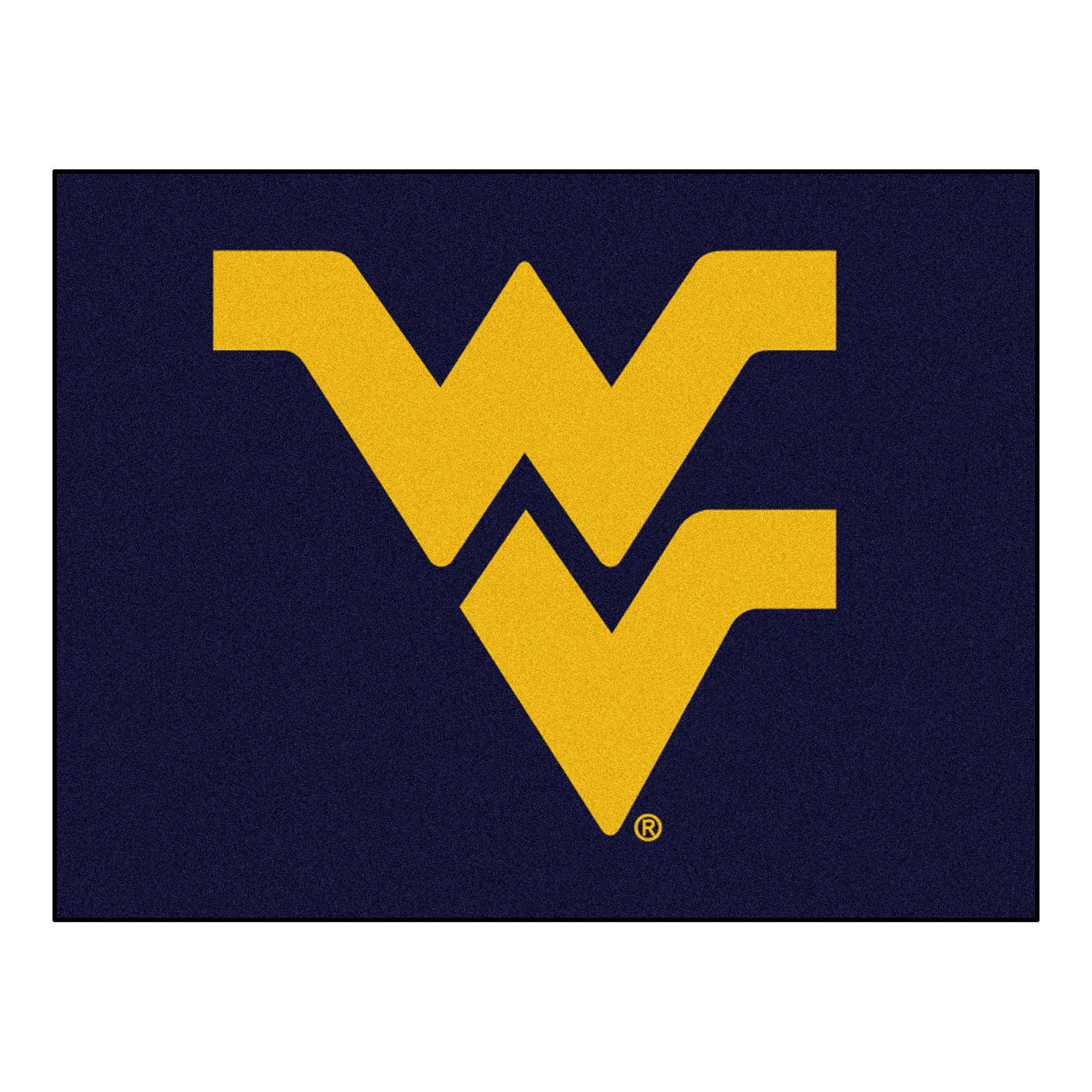 33.75" x 42.5" Yellow & Blue NCAA West Virginia University Mountaineers ...