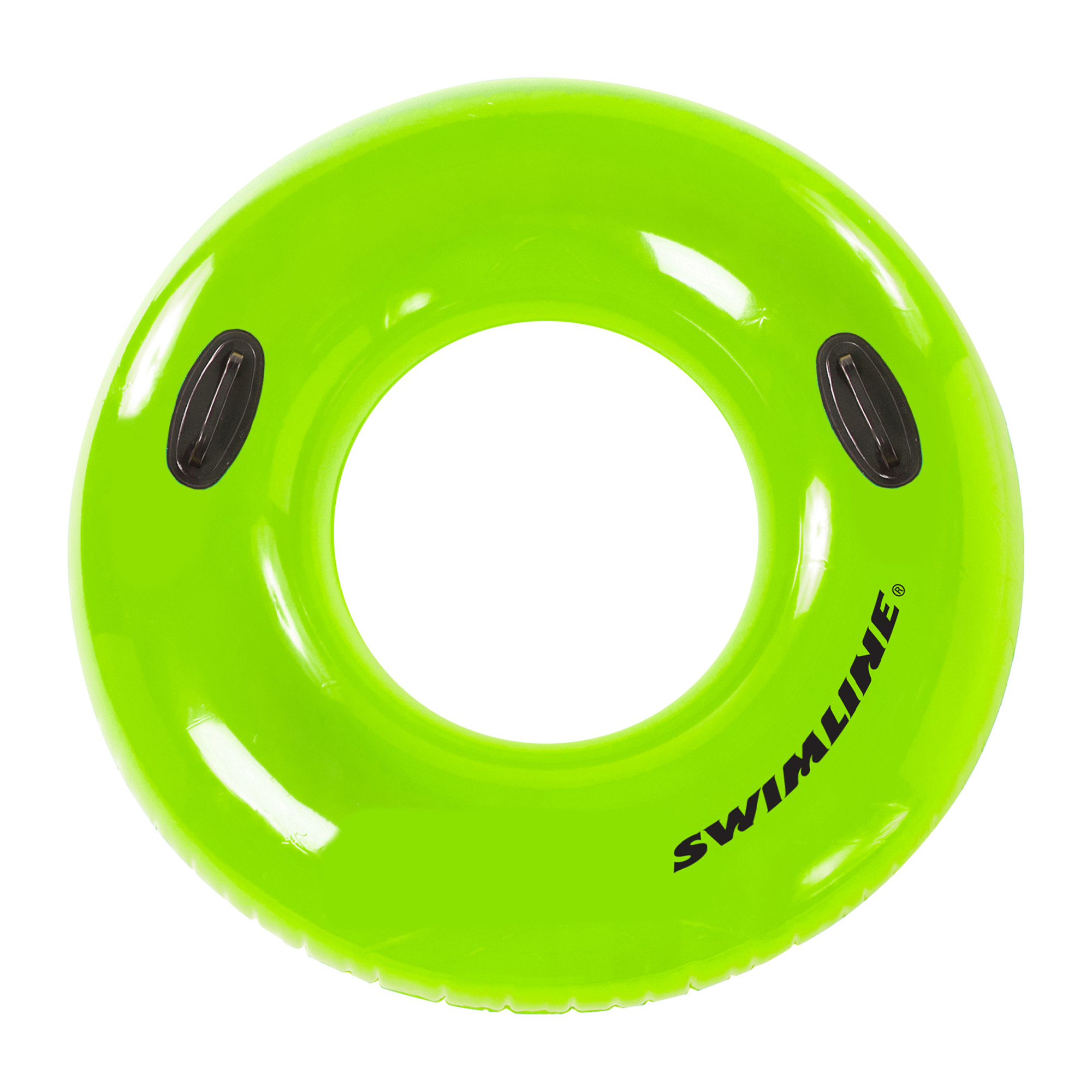 48" Water Sports Inflatable Bright Green Swimming Pool Inner Tube Ring ...