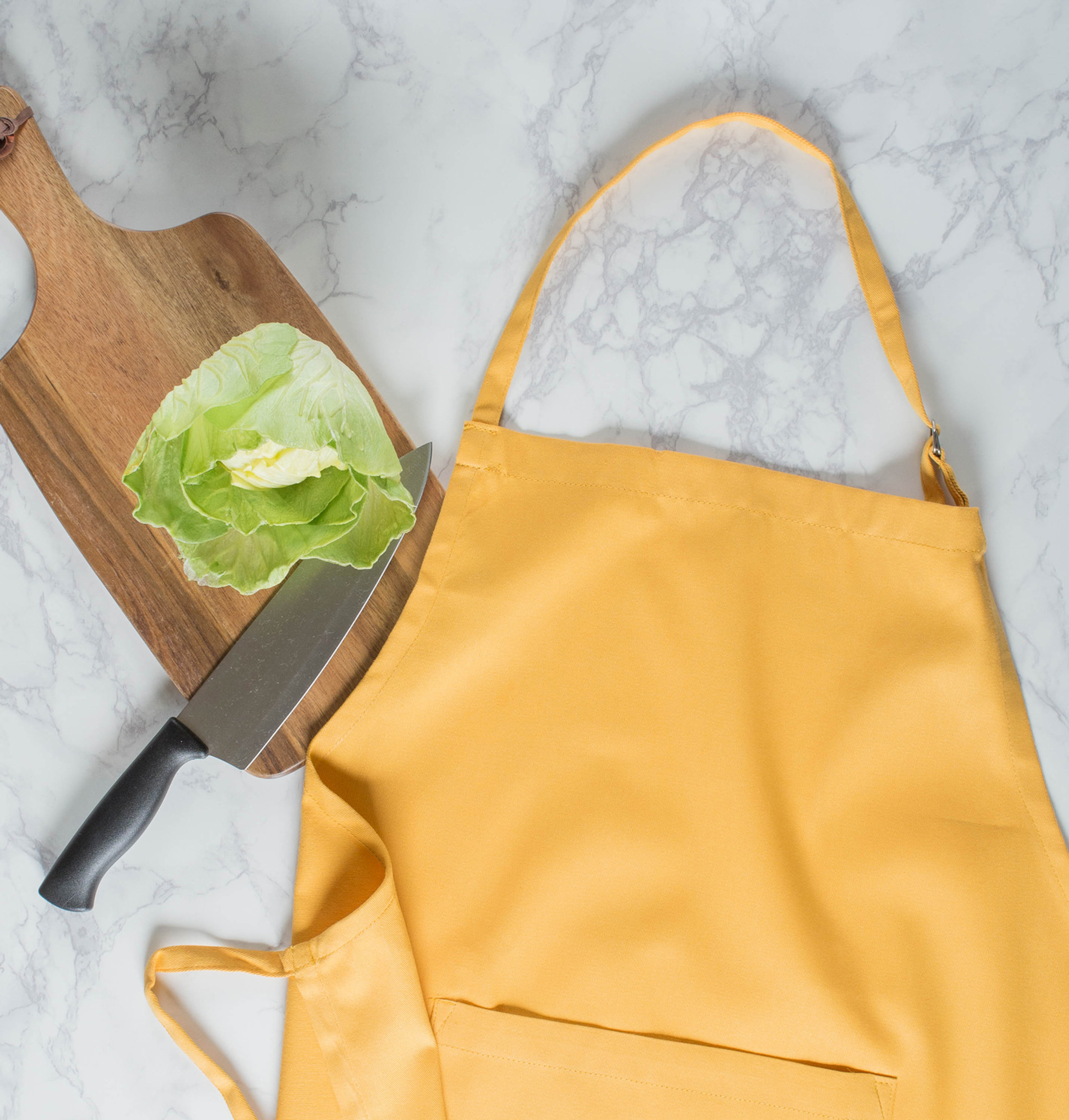 32" Mustard Yellow Adjustable Chef Kitchen Apron | Christmas Central