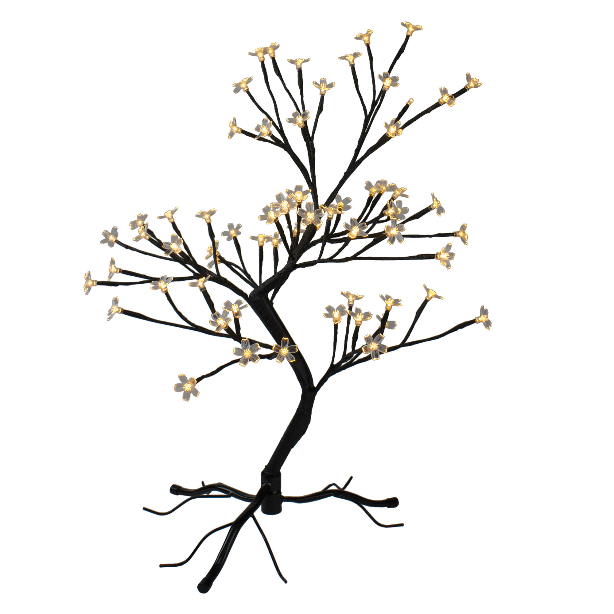 25" Pre-Lit Japanese Sakura Blossom Artificial Tree - Warm White LED ...