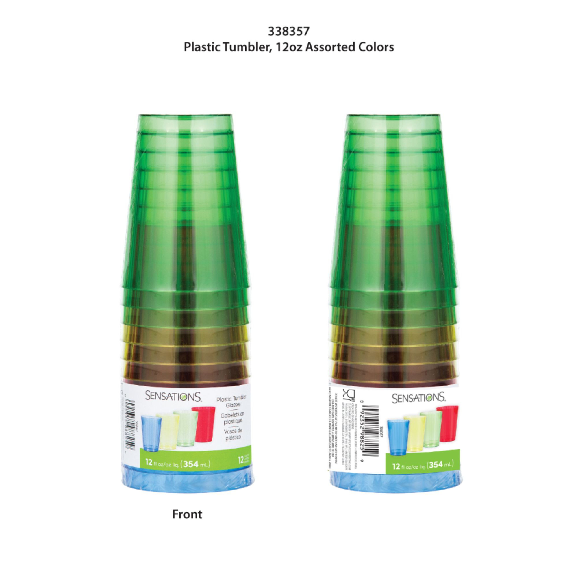 Club Pack of 144 Red & Green Translucent Cups 4" | Christmas Central