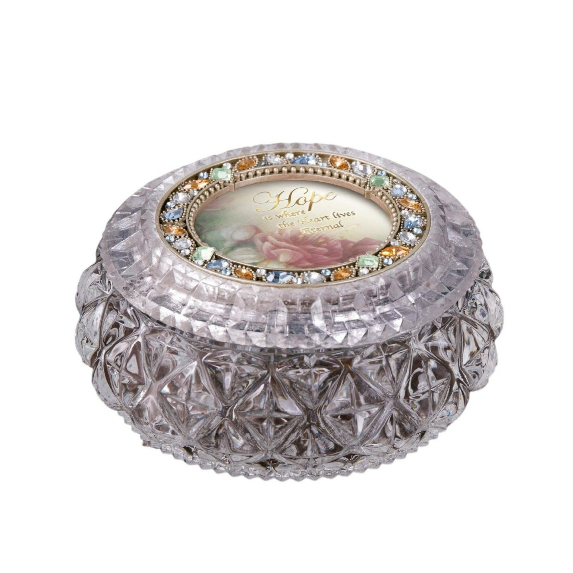 Diamond Cut Round Boxes - 4.5" - Set of 4 | Christmas Central
