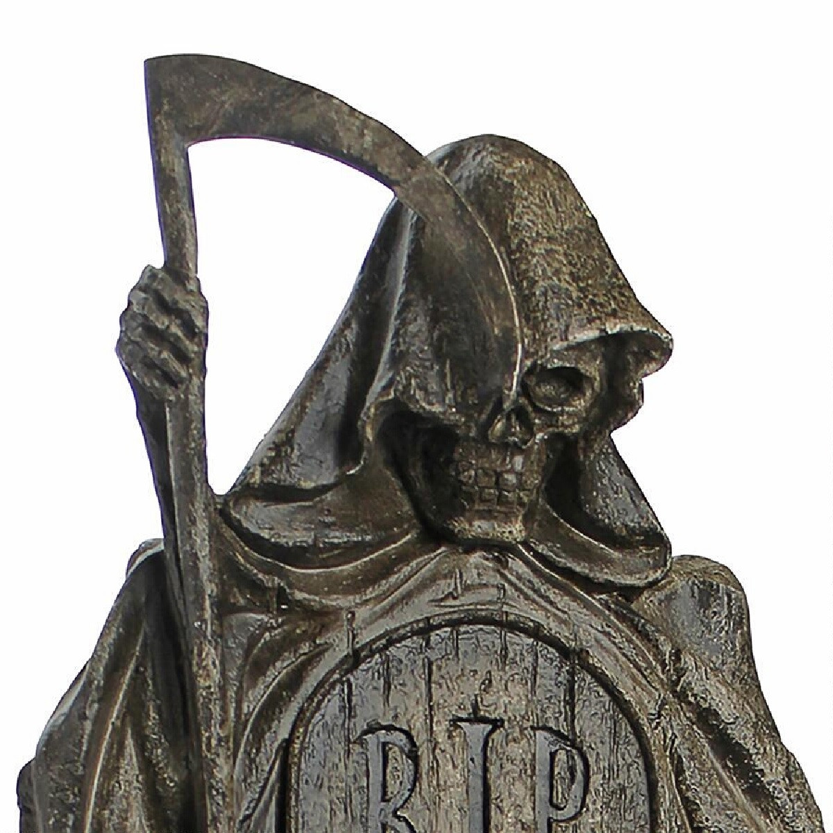 25" Grim Reaper "Rest in Pieces" Tombstone Halloween Outdoor Statue ...