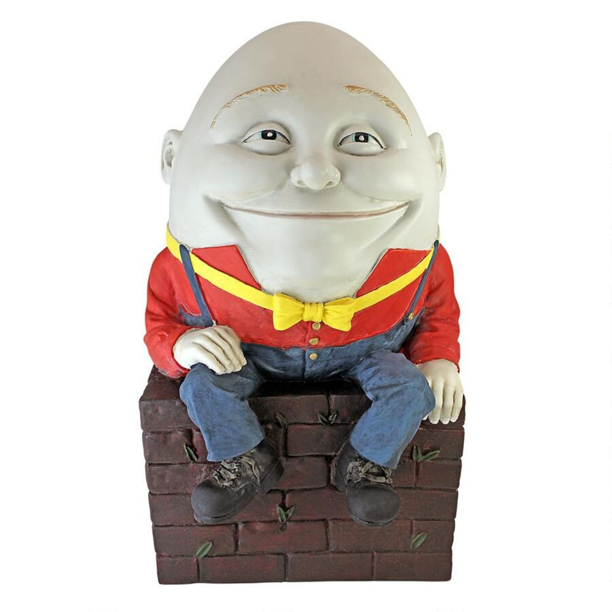 17.5" White & Red Humpty Dumpty Outdoor Garden Statue | Christmas Central