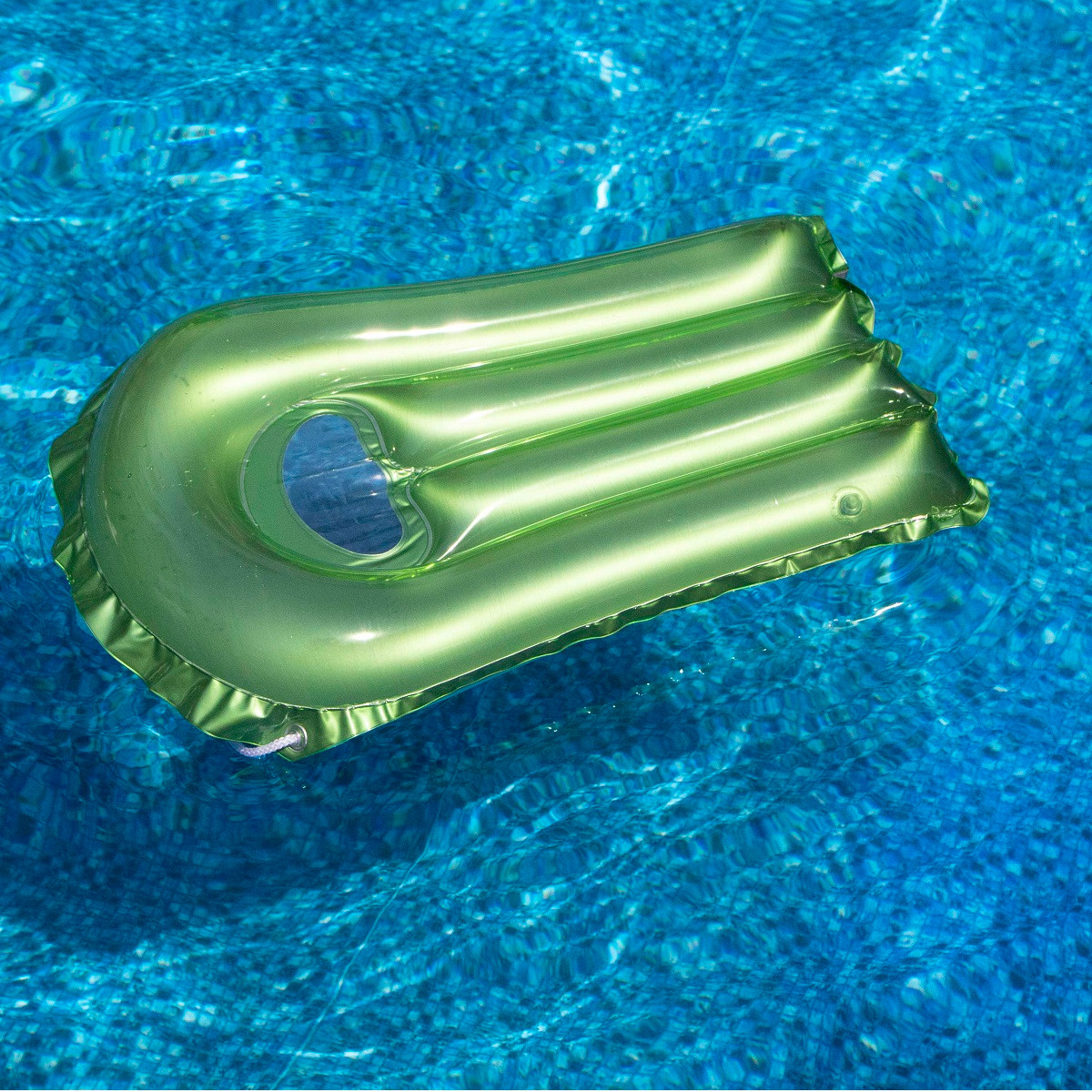 30-Inch Inflatable Transparent Green With Metallic Silver Surf Rider ...