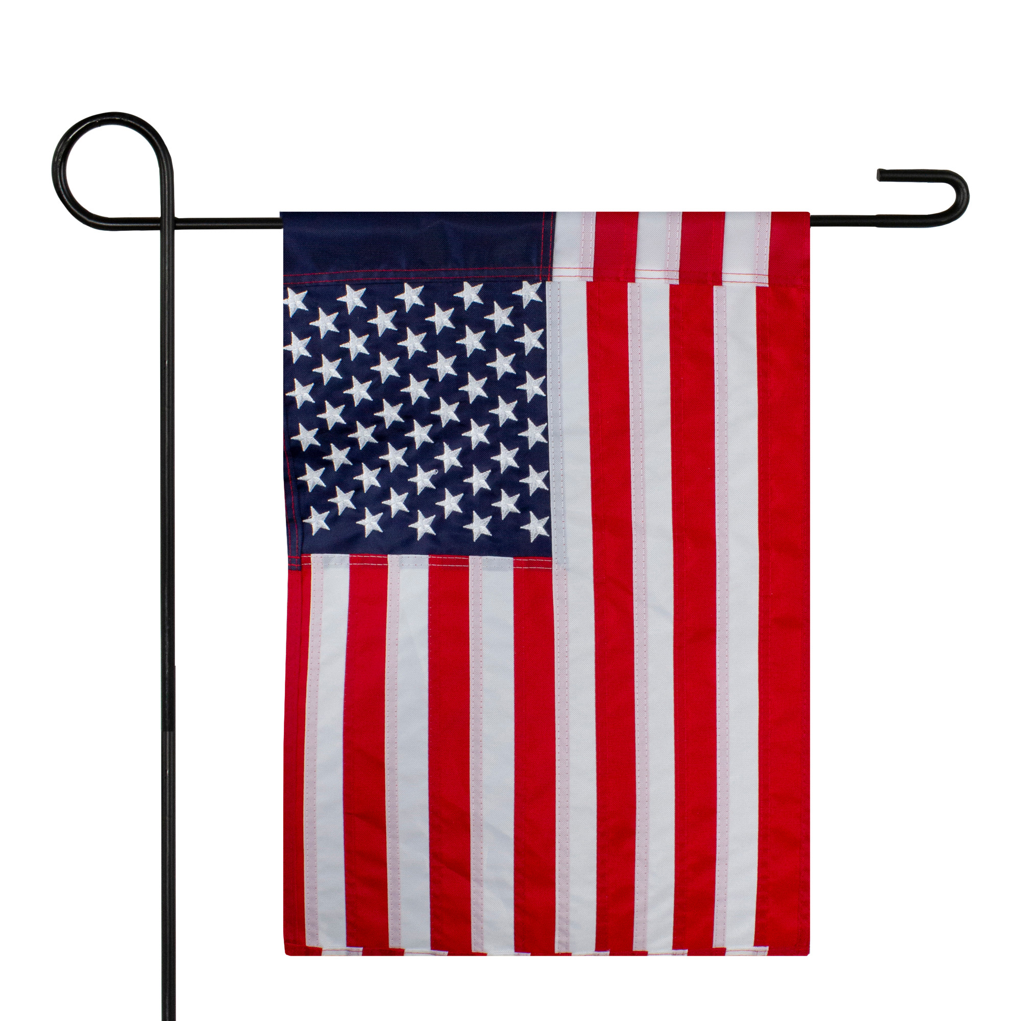 Patriotic Americana Embroidered Outdoor Garden Flag 12.5" x 18 ...