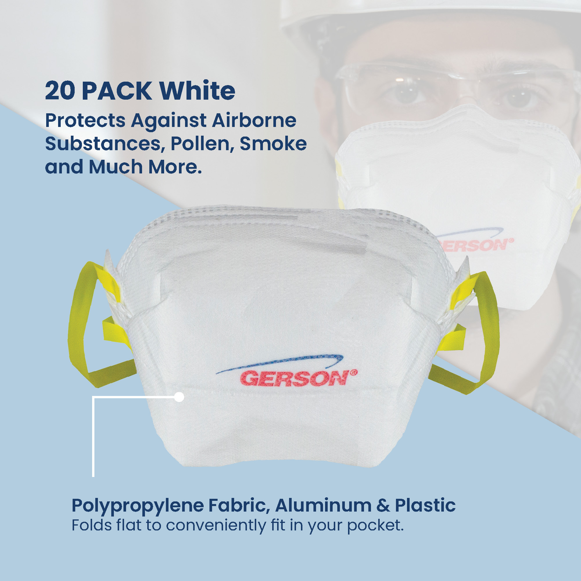 Pack of 20 White Disposable Gerson FFP2 Smart Face Masks | Christmas ...