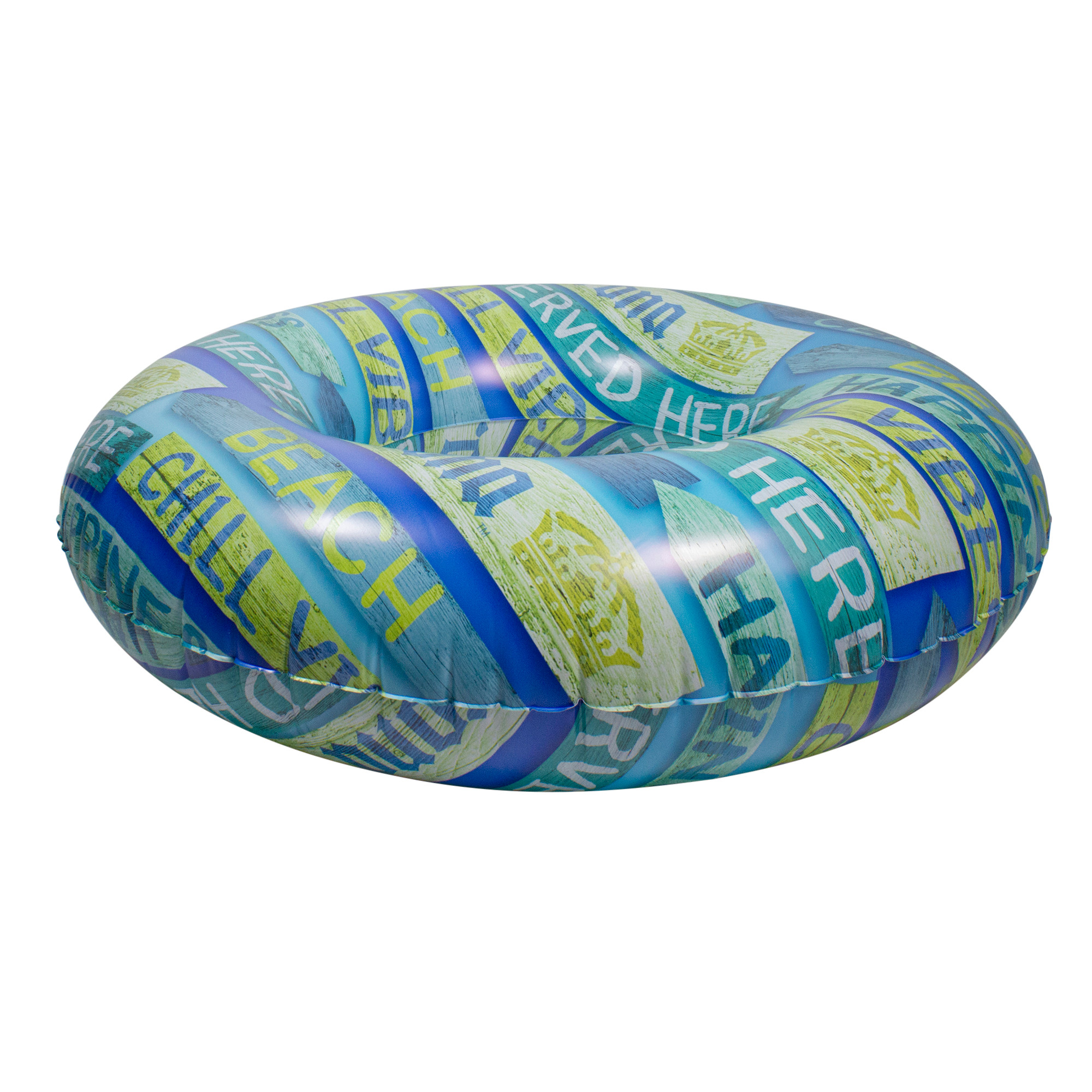 36" Inflatable Corona Signage Swimming Pool Tube Ring | Christmas Central