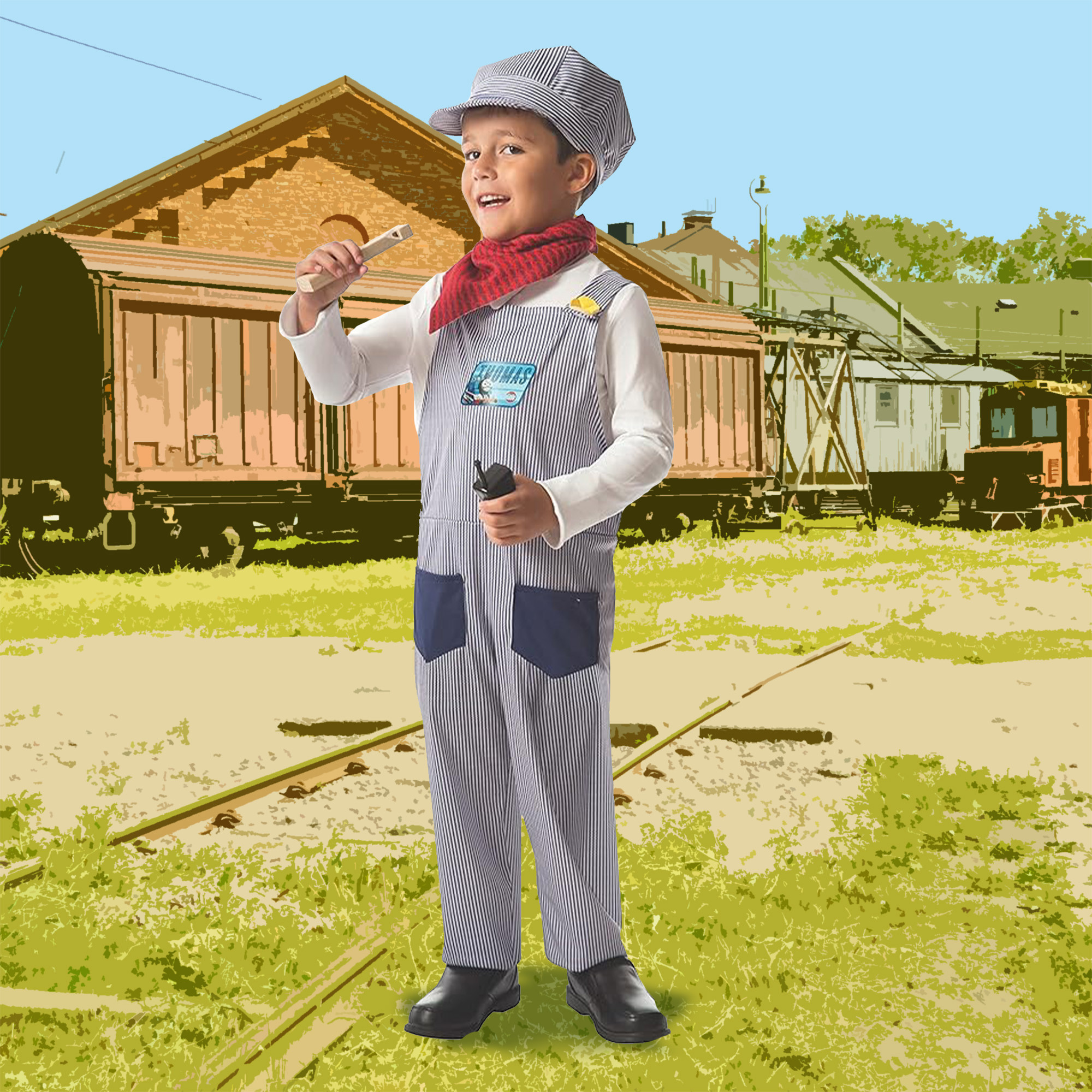 Thomas & Friends Conductor Boys Halloween Costume - Small 4-6 ...