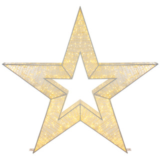 6ft Lighted Commercial Grade LED Star Christmas Display Decoration ...