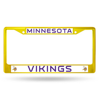 6" x 12" Yellow & Blue NFL Minnesota Vikings License Plate Cover ...