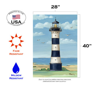 Cape Canaveral Lighthouse Outdoor House Flag 40" x 28" | Christmas Central