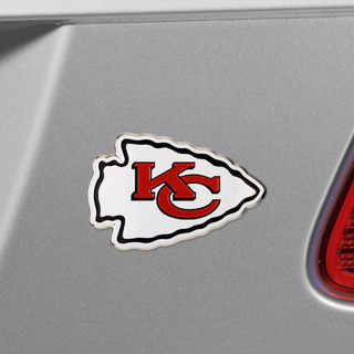 3.25” NFL Kansas City Chiefs Embossed Emblem Exterior Auto Accessory ...