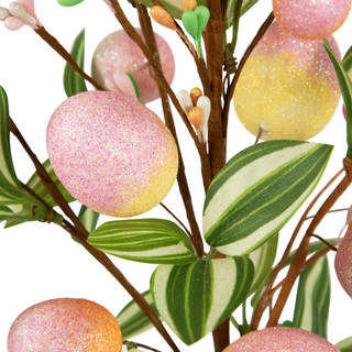 Artificial Potted Twig Tree with Easter Eggs - 18" - Pink | Christmas ...