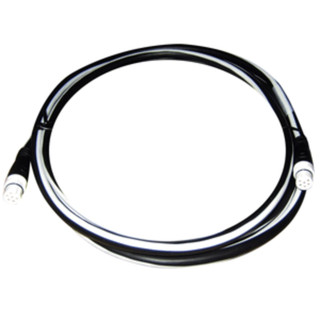 6" White & Black Contemporary 1M Spur Cable | Christmas Central
