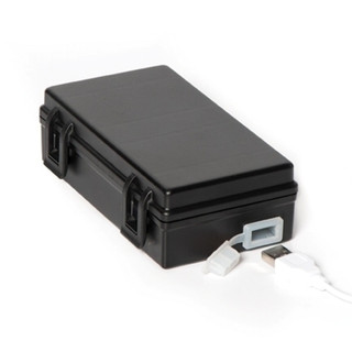 6" White Rectangular USB Battery Box for LED Lights | Christmas Central