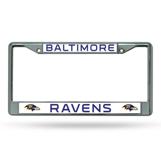 Blue & Silver Colored NFL Baltimore Ravens License Plate Cover - 6" x ...