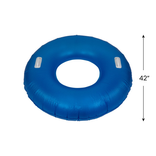 42" Blue Sparkle Inflatable Swimming Pool Tube Ring Float | Christmas ...