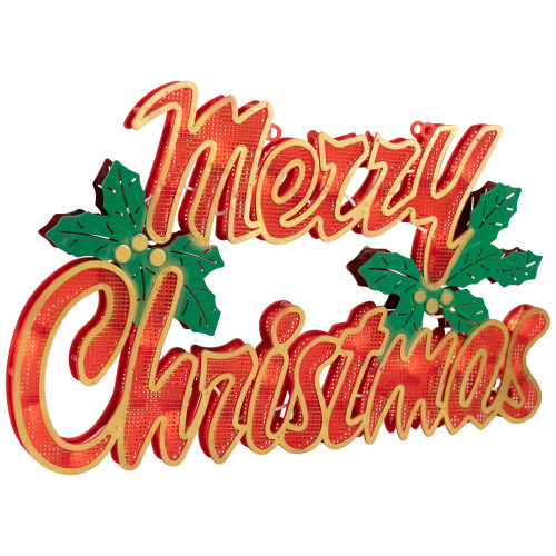 Lighted Merry Christmas Window Silhouette - 16.5" | Christmas Central