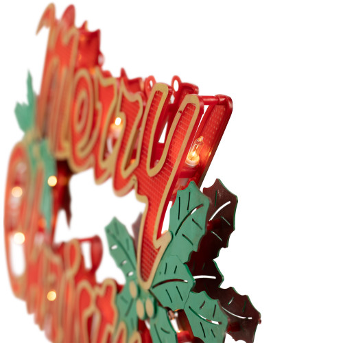 Lighted Merry Christmas Window Silhouette - 16.5" | Christmas Central