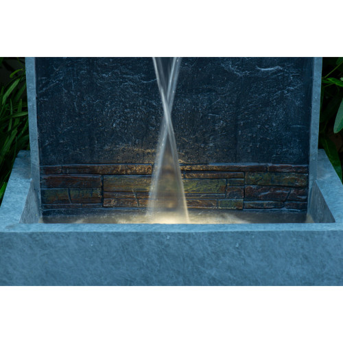 3.25' Stone Blue & Black Resin Decorative & Inspiring Fernwood ...