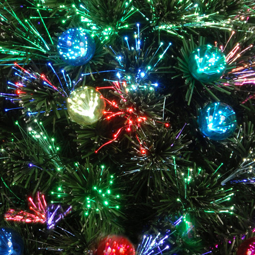 3' Pre-Lit Medium Artificial Ornamented Christmas Fireworks Tree, Fiber ...
