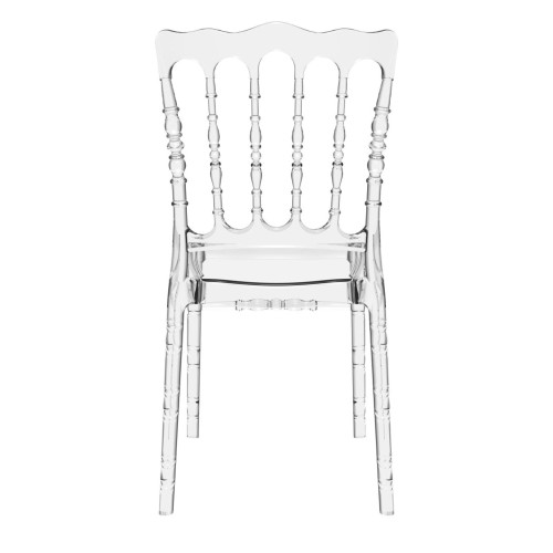 32" Clear Transparent Stackable Outdoor Patio Dining Chair | Christmas ...
