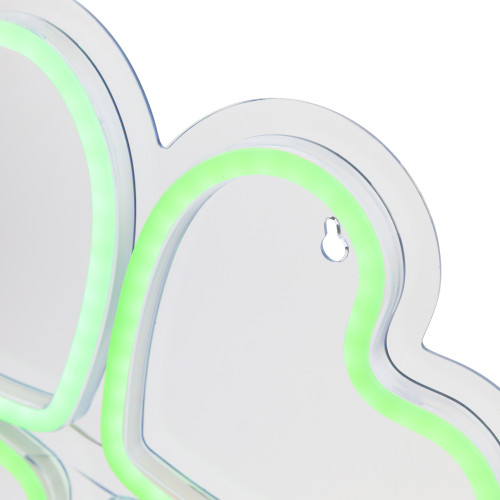 LED St. Patrick's Day Shamrock Neon Lighted Wall or Window Decoration ...