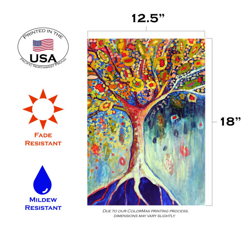 Tree Of Life Outdoor Garden Flag 18" x 12.5" | Christmas Central