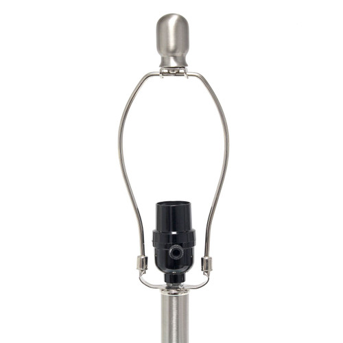 Hammered Glass Jar Table Lamp with Drum Shade - 20" - White & Silver ...