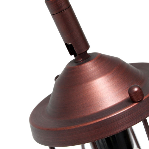 Curved Arm Table Lamp with Cage Shade - 25" - Bronze Tone | Christmas ...