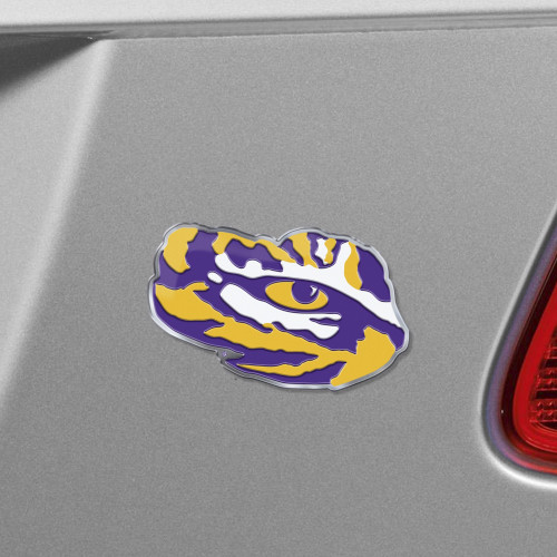 3.25” NCAA Louisiana State University Tigers Embossed Automotive Emblem ...