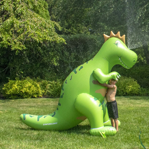 Humongous Inflatable Dinosaur Outdoor Water Sprinkler - 85" - Neon ...
