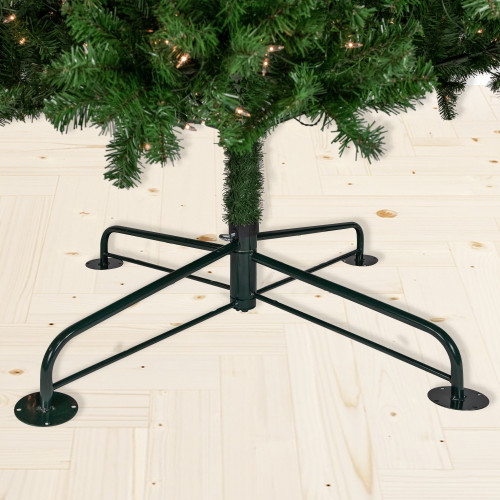36" Folding Green Metal Tree Stand for 9'-14' Artificial Trees with 2 ...
