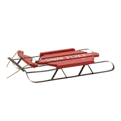 "Snow Flyer" Sled Christmas Decoration - 25.75" | Christmas Central