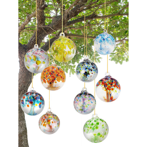 Tree of Life Royal Hand Blown Art Glass Ornament 6" (152mm) | Christmas ...