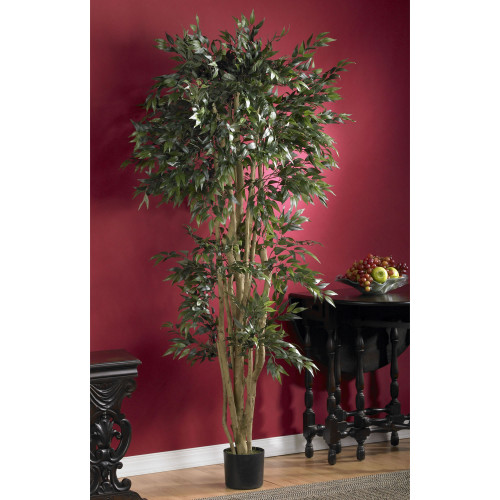 6' Artificial Silk Green Ash Potted Tree | Christmas Central