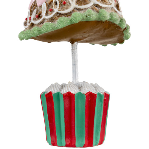 Frosted Waffle Cone Christmas Cupcake Tree - 10.25" | Christmas Central