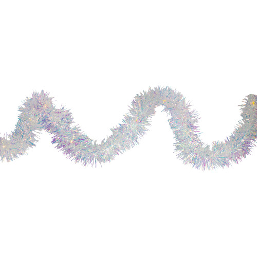 Battery Operated LED Lighted Tinsel Christmas Garland - Warm White - 2 ...