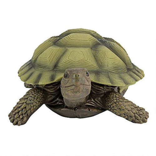 Set of 2 Turtle Hand Painted Outdoor Garden Statues 9" | Christmas Central