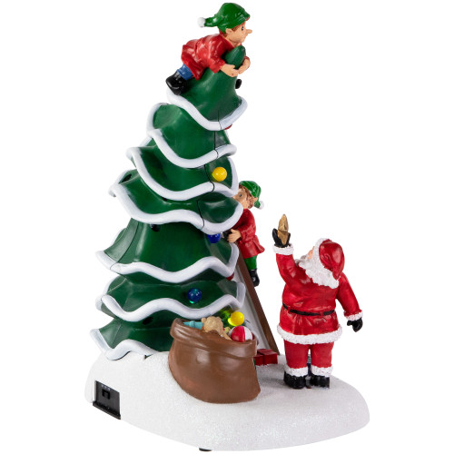 LED Lighted Animated & Musical Santa's Helpers Christmas Decoration ...