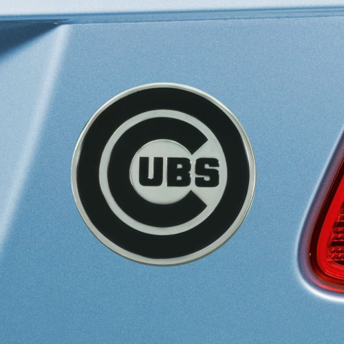 3.25" MLB Chicago Cubs 3D Chrome Metal Emblem Exterior Auto Accessory ...