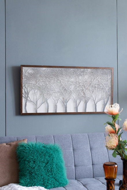 Rectangular Giotto Forest Shadow Box Wall Decoration - 39.5" - Gray ...